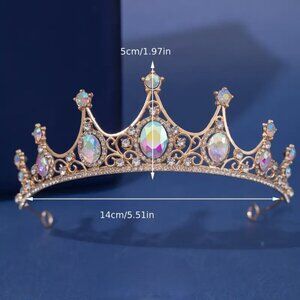 Accessories | New Fairytale Princess Aurora Borealis Gold Rhinestone ...